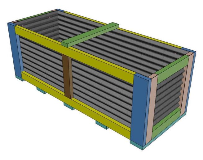 How to Build DIY Planter Container with Corrugated Steel - TheDIYPlan