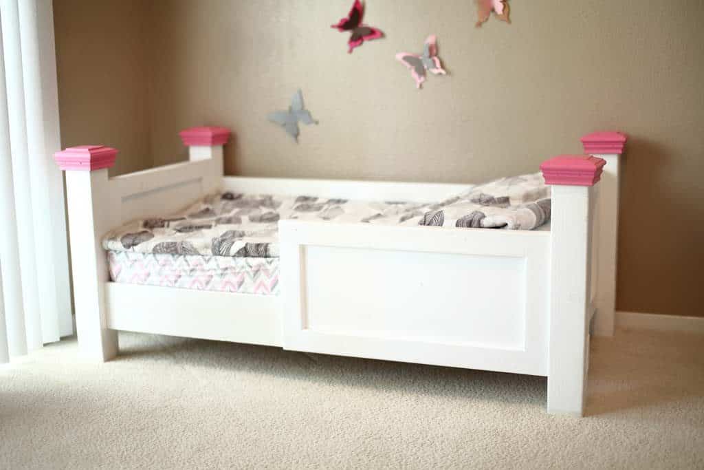 How To Build A DIY Toddler Bed Using Contruction Lumber TheDIYPlan