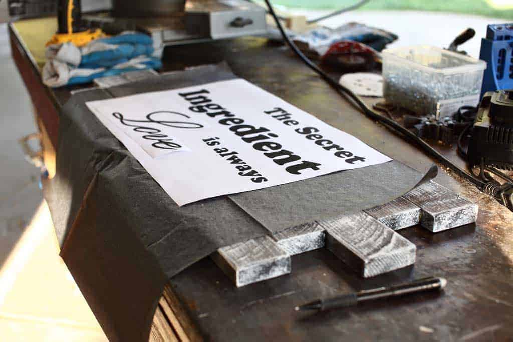 How to Make a Rustic DIY Wooden Kitchen Sign - TheDIYPlan
