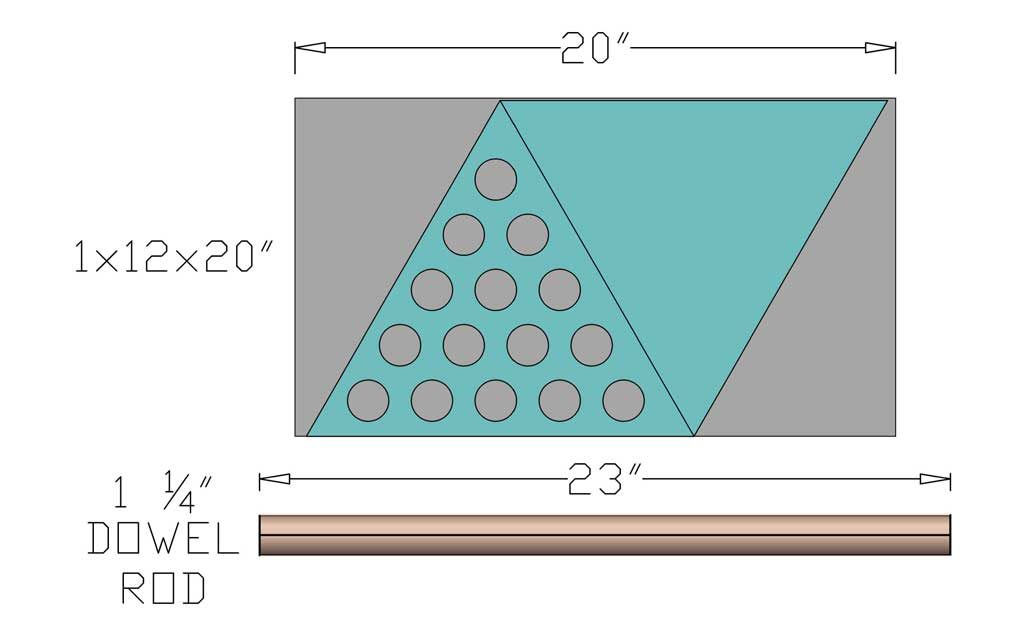 How to make a DIY Triangle Peg Game - TheDIYPlan