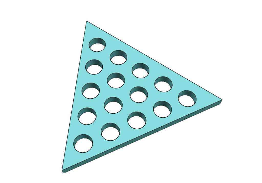 How to make a DIY Triangle Peg Game - TheDIYPlan