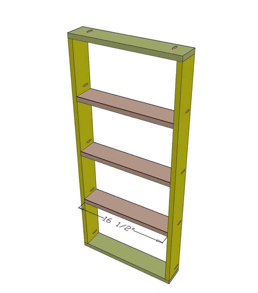 How to Build a DIY Back of Door Shelf - TheDIYPlan