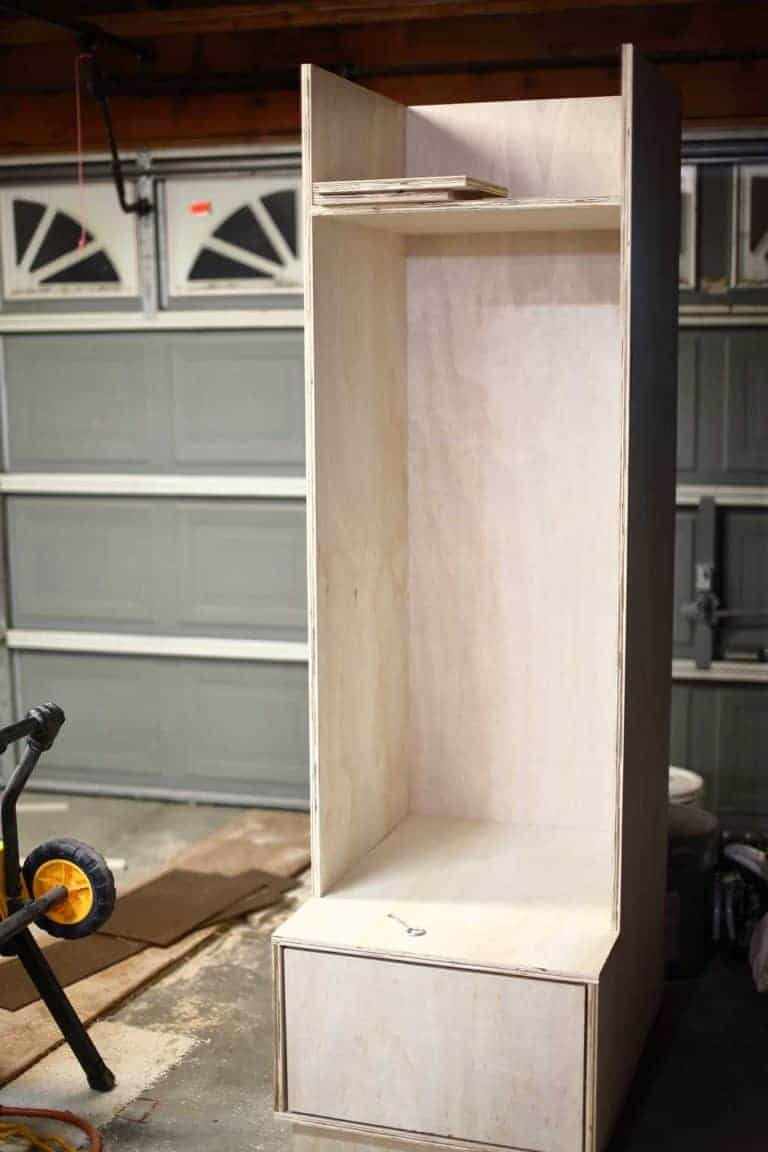 How to Build a DIY Entryway Locker with Storage - TheDIYPlan