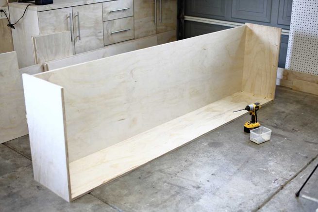 How to Build a DIY Wall Mounted Garage Cabinets - TheDIYPlan