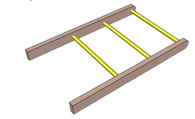 How to Build a DIY Wooden Ladder Toss Game - TheDIYPlan