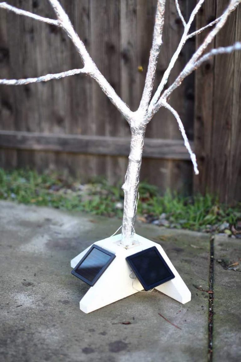 How to Make a DIY Fairy Light Tree with String Lights - TheDIYPlan