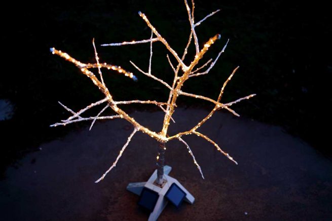 How to Make a DIY Fairy Light Tree with String Lights - TheDIYPlan