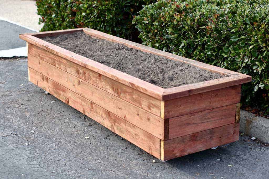 How To Build A DIY Planter Box On Wheels TheDIYPlan