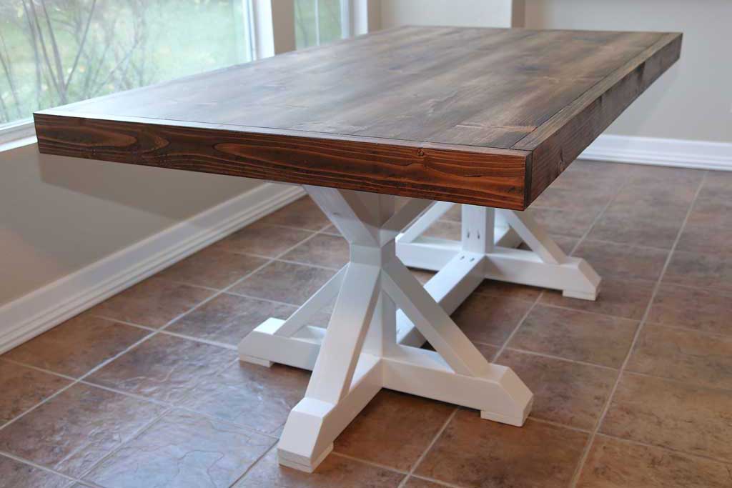 How To Build A DIY Farmhouse Dining Table TheDIYPlan How To Build A DIY Farmhouse Dining Table TheDIYPlan