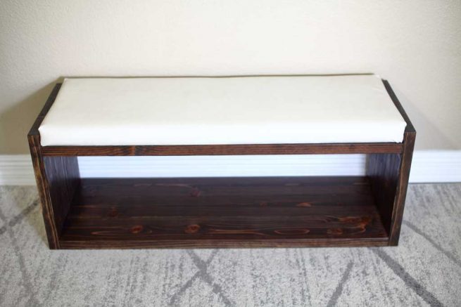 How to Build a DIY Bench with a Fabric Seat - TheDIYPlan