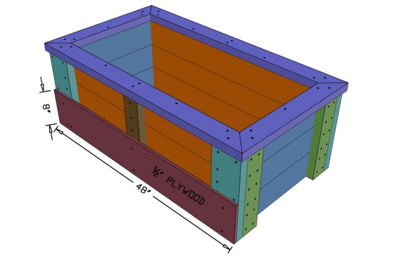 How to Build a DIY Planter Box with Trellis - TheDIYPlan