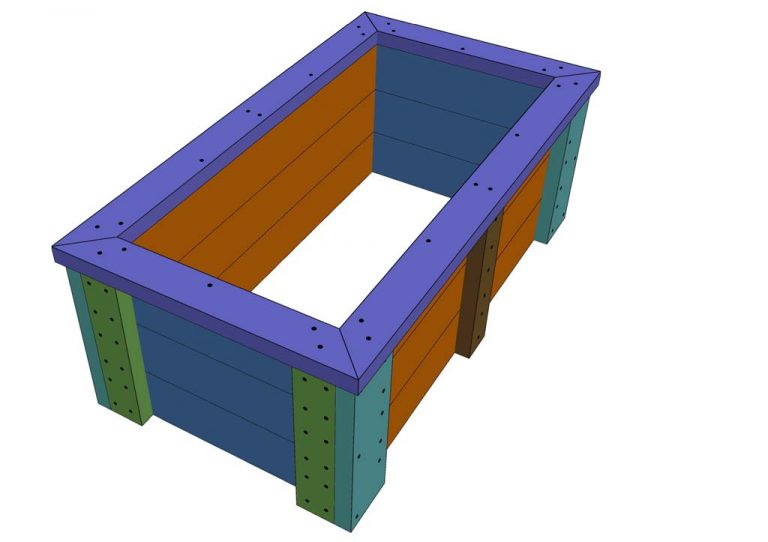 How to Build a DIY Planter Box with Trellis - TheDIYPlan