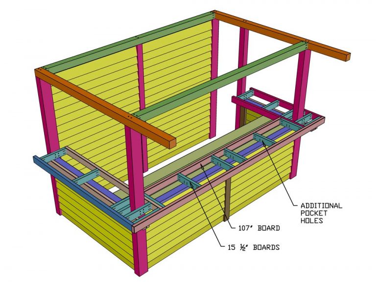 How to Build a DIY Outdoor Bar with a Roof - TheDIYPlan