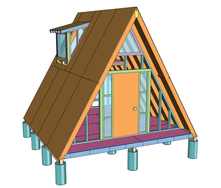 How to Build an A-Frame House (Tiny House, Cabin) - TheDIYPlan