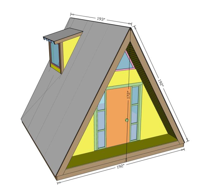 How to Build an A-Frame House (Tiny House, Cabin) - TheDIYPlan
