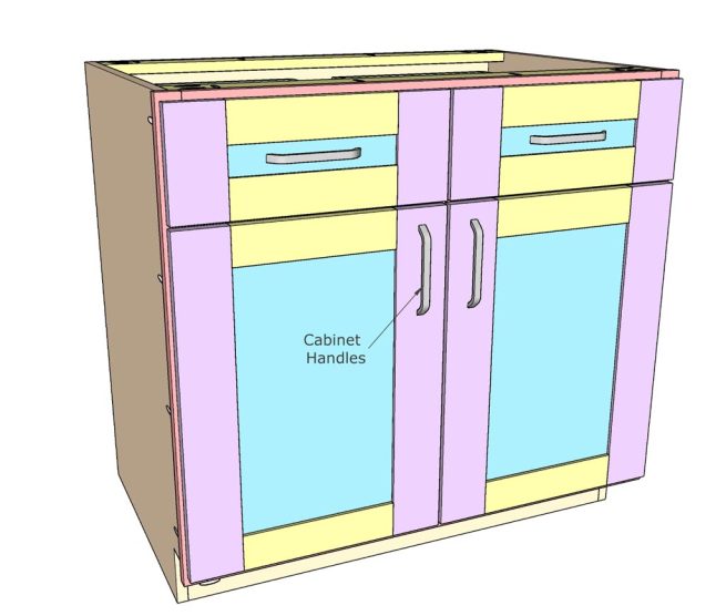 How to Build Kitchen Base Cabinet (Double Doors and Drawers) - TheDIYPlan