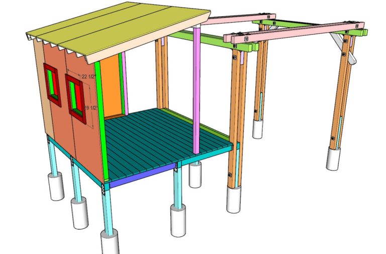 How to Build a DIY Playhouse for Kids - TheDIYPlan