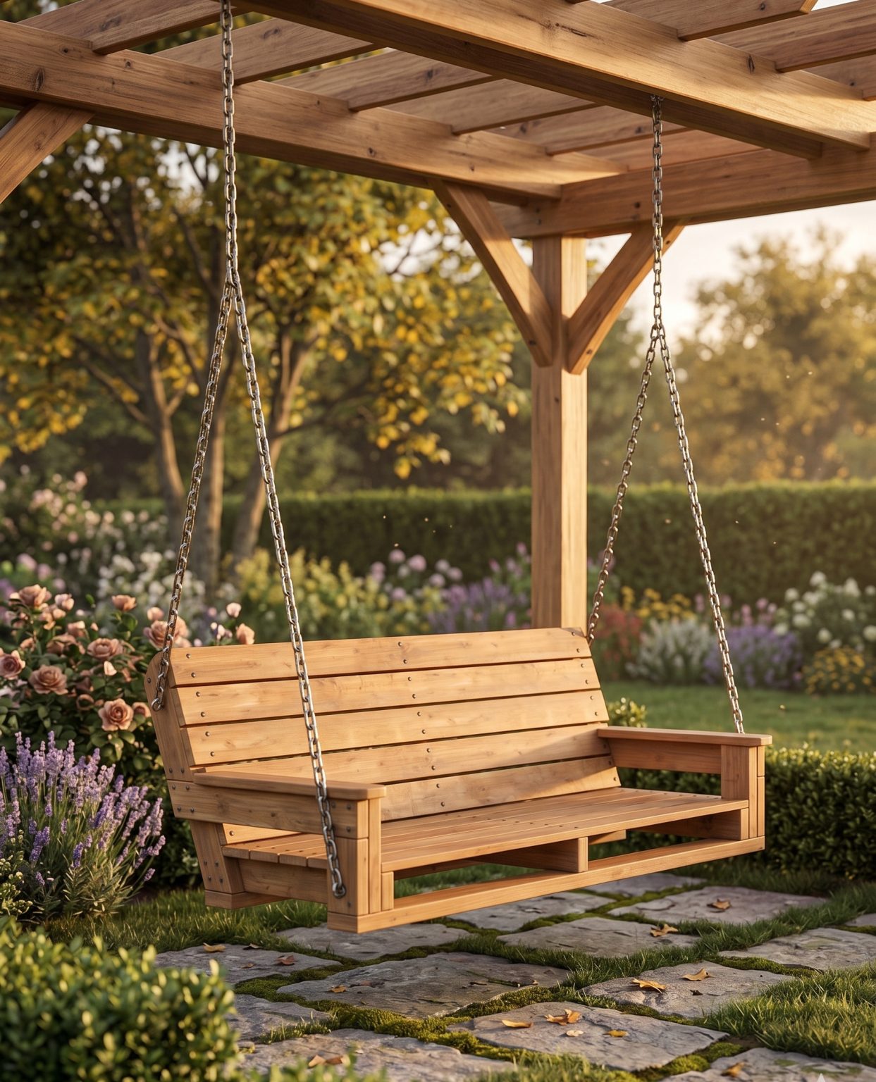 DIY Swing Bench for Pergola – Step-by-Step Guide - TheDIYPlan