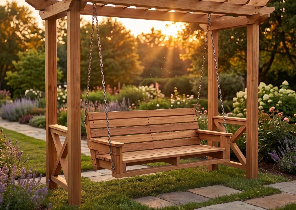 DIY Swing Bench for Pergola – Step-by-Step Guide - TheDIYPlan