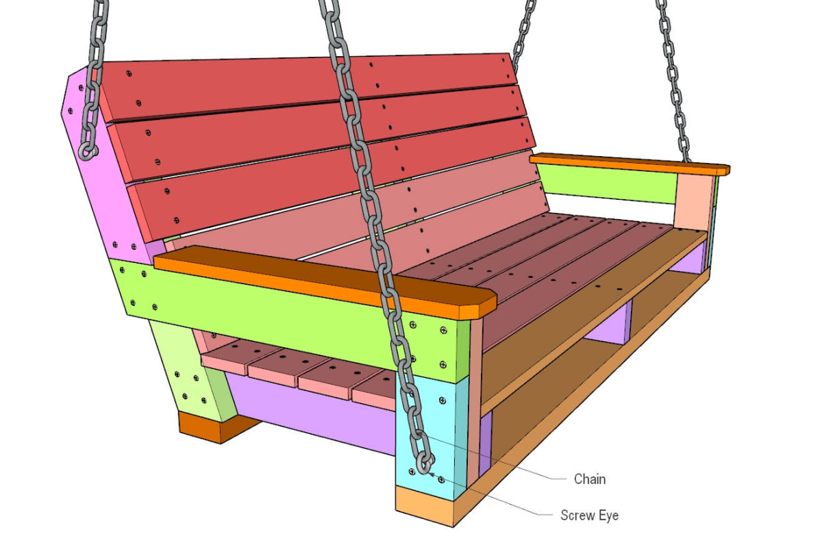 How to Build a DIY Swing Bench for Pergola - TheDIYPlan